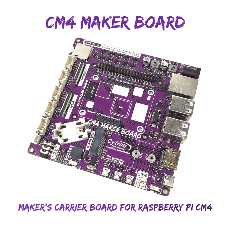 CM4 Maker Board & Kits : Maker’s Carrier Board for Raspberry Pi CM4/CM5